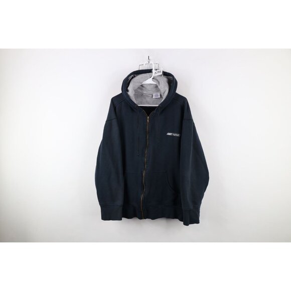 Reebok | Shirts | Vintage 9s Reebok Mens Large Faded Spell Out Heavyweight Full Zip Hoodie Black ...